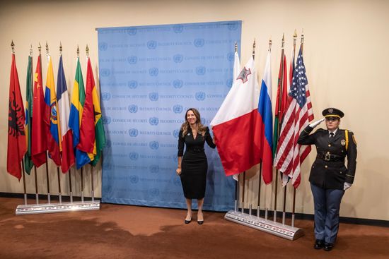 Vanessa Frazier Permanent Representative Malta United Editorial Stock ...