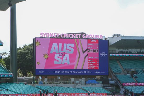 Scg Big Screen Advertising Sydney Cricket Editorial Stock Photo - Stock ...