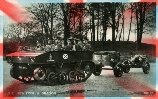 Light Dragon Tractor Towing 37inch Howitzer Editorial Stock Photo ...