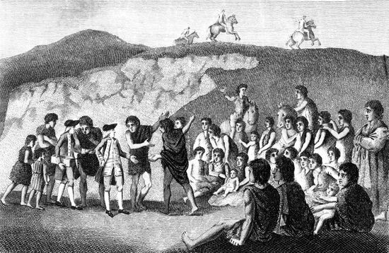 Commodore John Byron Meets Indigenous People Editorial Stock Photo ...