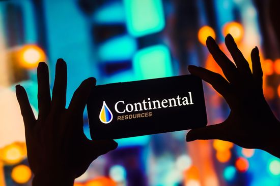 This Photo Illustration Continental Resources Logo Editorial Stock ...