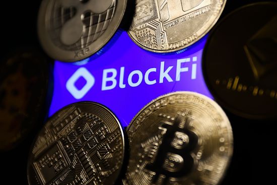 Blockfi Logo Displayed On Phone Screen Editorial Stock Photo - Stock ...