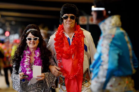 Fans Dress Elvis Presley Style His Editorial Stock Photo - Stock Image ...
