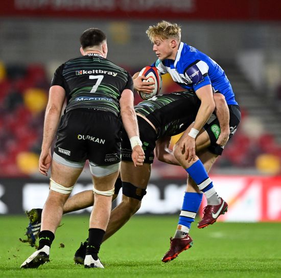 Sam Harris Bath Rugby Tackled Editorial Stock Photo - Stock Image ...
