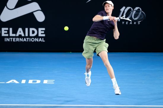 Jannik Sinner Italy Plays Forehand During Editorial Stock Photo - Stock ...