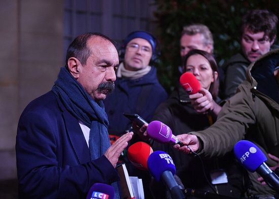 French Trade Union Cgt General Secretary Editorial Stock Photo - Stock ...