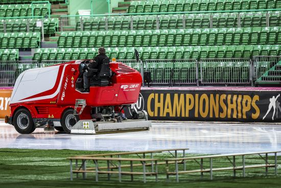 Hamar Mopping Machine Takes Care Ice Editorial Stock Photo - Stock ...