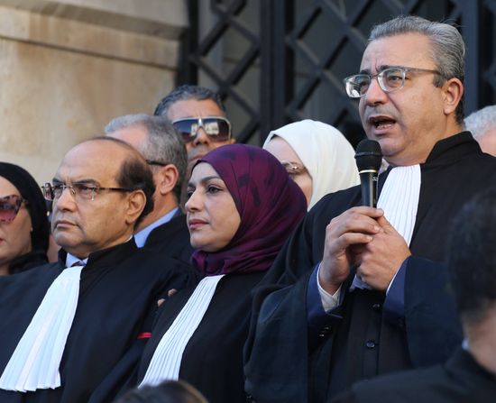 President Tunisian Bar Association Hatem Meziou Editorial Stock Photo ...