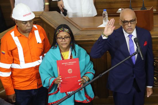 President National Assembly Venezuela Jorge Rodriguez Editorial Stock ...