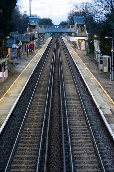 No Commuters New Eltham Train Station Editorial Stock Photo - Stock ...