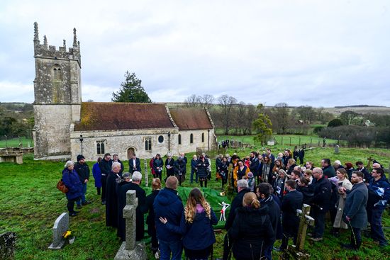 Pictured Ray Being Laid Rest St Editorial Stock Photo - Stock Image ...