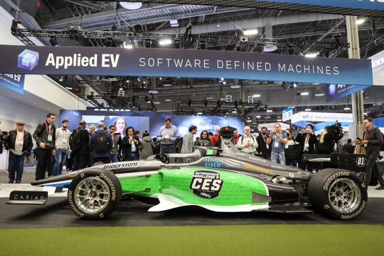 Autonomous Indy Car On Display West Editorial Stock Photo - Stock Image ...