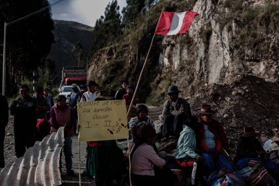 Groups People Block Combapata Bridge Cuzco Editorial Stock Photo ...