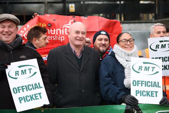 Mick Lynch Rmt Union General Secretary Editorial Stock Photo - Stock ...