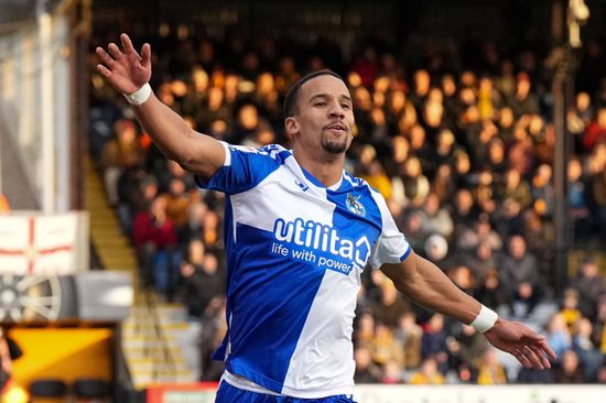 Scott Sinclair Bristol Rovers 7 Celebrates Editorial Stock Photo ...