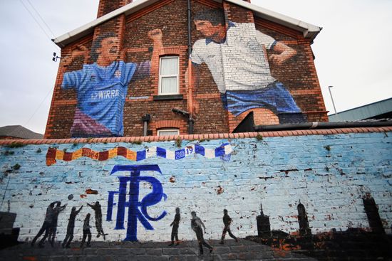 Mural Showing Ray Mathias Ian Muir Editorial Stock Photo - Stock Image ...