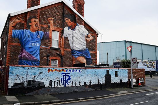 Mural Showing Ray Mathias Ian Muir Editorial Stock Photo - Stock Image ...
