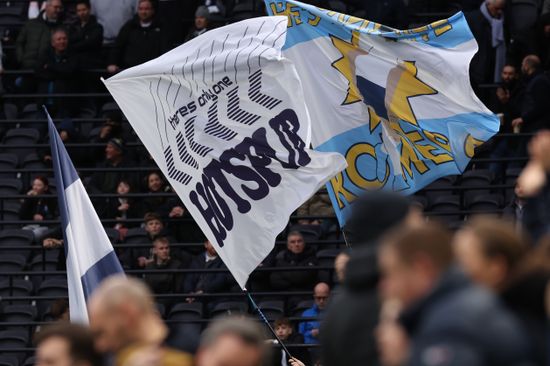 Tottenham Hotspur Flags Waved Crowd Tottenham Editorial Stock Photo ...