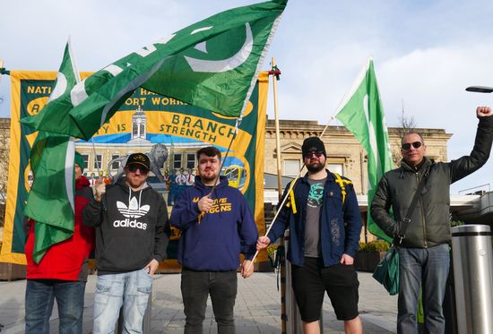 Official Rmt Picket Line Picketers Outside Editorial Stock Photo ...