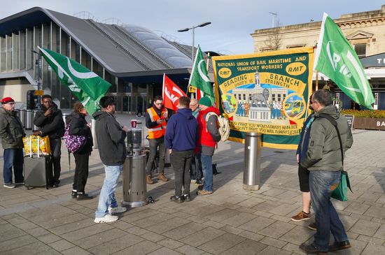Official Rmt Picket Line Picketers Outside Editorial Stock Photo ...