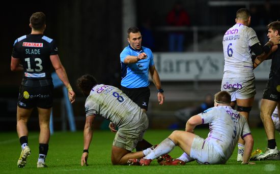 Referee Adam Leal Gives Penalty During Editorial Stock Photo - Stock ...