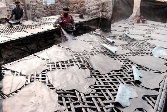 Old New Recycling Process Leather Where Editorial Stock Photo - Stock ...