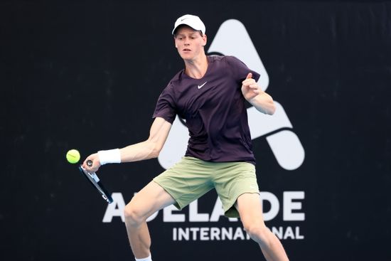 Jannik Sinner Italy Plays Forehand During Editorial Stock Photo - Stock ...