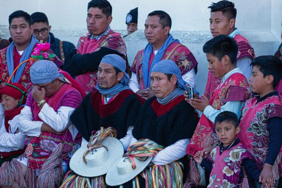 Tzotzil Indigenous People Participate Procession Three Editorial Stock ...