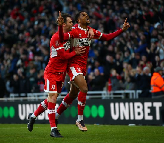 Chuba Akpom Celebrates Scoring Boros First Editorial Stock Photo ...