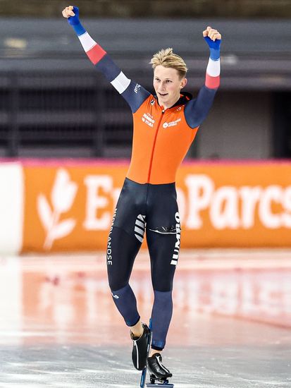 Merijn Scheperkamp Ned Celebrates First Place Editorial Stock Photo ...