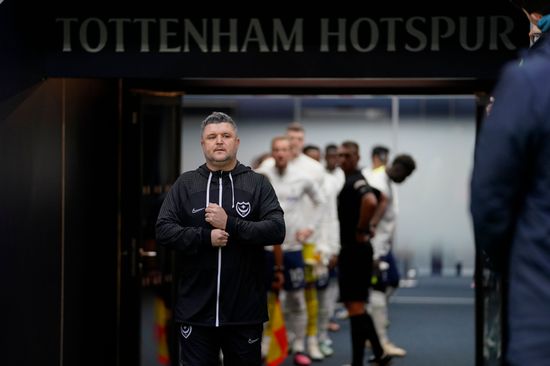 Portsmouth Caretaker Manager Simon Bassey During Editorial Stock Photo ...