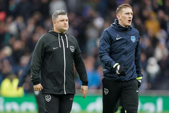 Portsmouth Caretaker Manager Simon Bassey During Editorial Stock Photo ...
