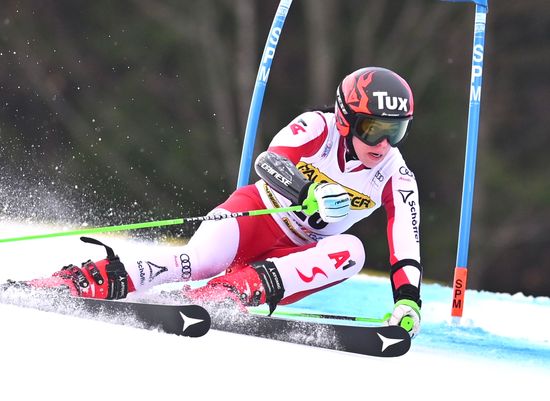 Stephanie Brunner Austria Clears Gate During Editorial Stock Photo ...
