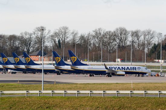 Ryanair Airplanes Front Airplane Tail Number Editorial Stock Photo ...