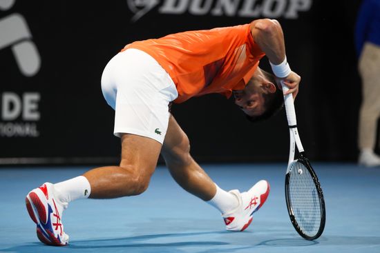 Novak Djokovic Serbia Injures His Hamstring Editorial Stock Photo ...