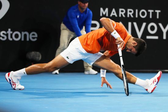 Novak Djokovic Serbia Injures His Hamstring Editorial Stock Photo ...
