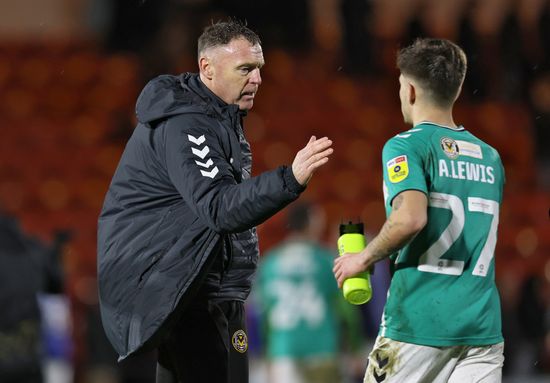Manager Graham Coughlan Newport County Greets Editorial Stock Photo ...
