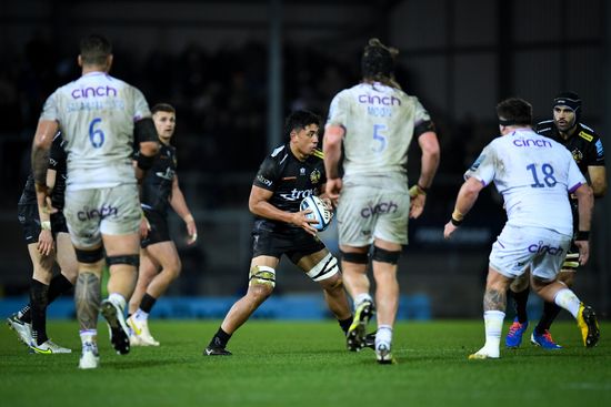 Greg Fisilau Exeter Chiefs Carries Editorial Stock Photo - Stock Image ...