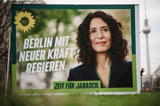 Election Campaign Poster Advertising Candidacy Green Editorial Stock ...