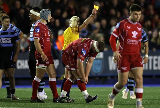 Steff Thomas Scarlets Given Yellow Card Editorial Stock Photo - Stock ...