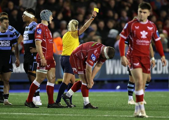 Steff Thomas Scarlets Given Yellow Card Editorial Stock Photo - Stock ...