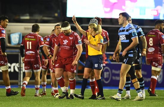 Steff Thomas Scarlets Shown Yellow Card Editorial Stock Photo - Stock ...
