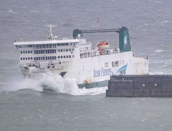 Isle Inisheer Irish Ferry Operating Calais Editorial Stock Photo ...
