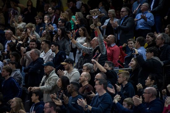 Supporters Cheer During Basketball Match Between Editorial Stock Photo ...