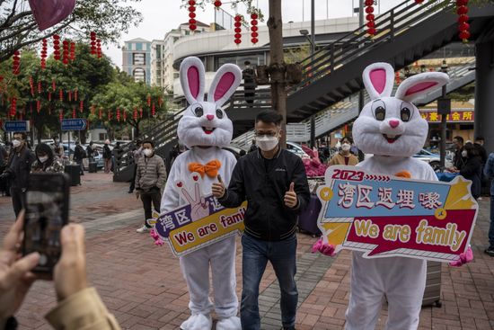Man Posing Photo Workers Dress Rabbit Editorial Stock Photo - Stock ...