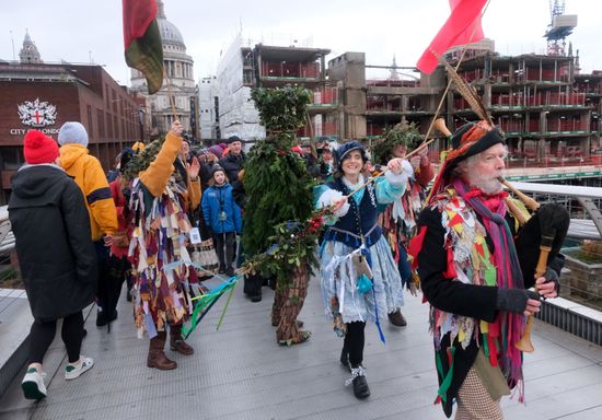 Twelfth Night Celebrations On Bankside By Editorial Stock Photo - Stock ...