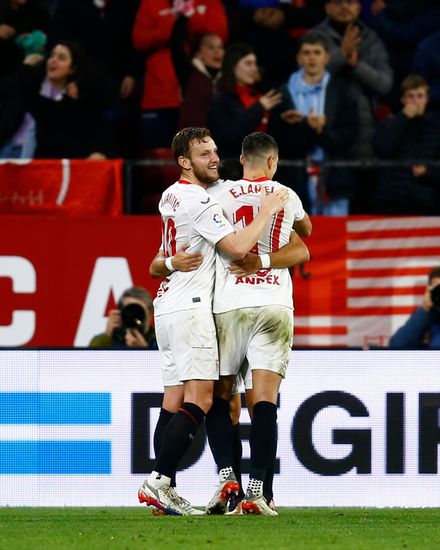 Marcos Acuna Sevilla Fc Celebrates His Editorial Stock Photo - Stock ...