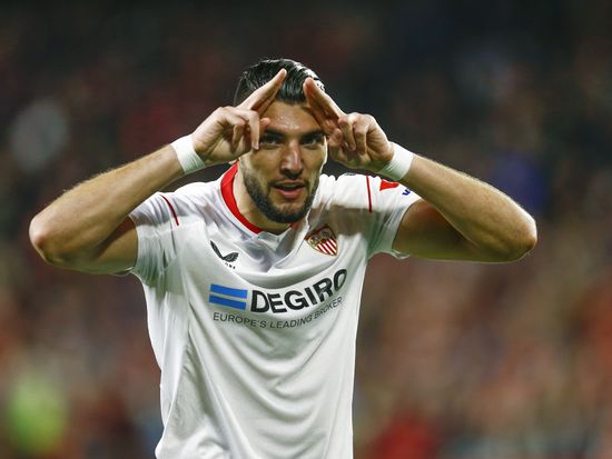 Rafa Mir Sevilla Fc Celebrates His Editorial Stock Photo - Stock Image ...