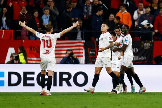 Marcos Acuna Sevilla Fc Celebrates His Editorial Stock Photo - Stock ...