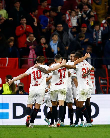 Marcos Acuna Sevilla Fc Celebrates His Editorial Stock Photo - Stock ...